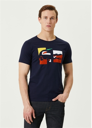 Lacoste Erkek Slim Fit Lacivert Logolu T-shirt M Eu Lacoste Erkek Slim Fit Lacivert Logolu T-shirt M Eu