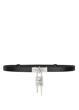 Givenchy Kadın Siyah Kilit Detaylı Deri Kemer 80 EU Givenchy Kadın Siyah Kilit Detaylı Deri Kemer 80 EU