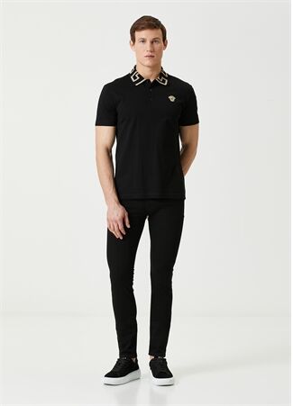 Versace Erkek Skinny Fit Siyah Jean Pantolon 32 US