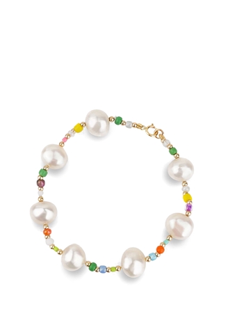 Lulu Jewelery Kadın Amorf Tatlı Su İncisi Detaylı Gümüş Rengi Bileklik EU Lulu Jewelery Kadın Amorf Tatlı Su İncisi Detaylı Gümüş Rengi Bileklik EU
