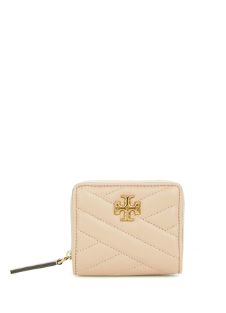 Tory Burch Kadın Bej Logolu Deri Cüzdan Pembe EU Tory Burch Kadın Bej Logolu Deri Cüzdan Pembe EU