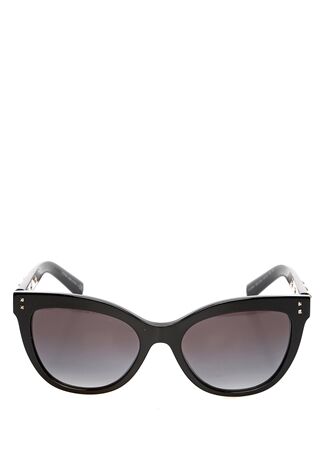 Valentino Kadın Siyah Cat Eye Formlu Güneş Gözlüğü Altın Rengi 54 EU