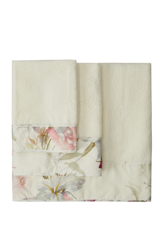 Blumarine Home Beatrice 5li Pembe Çiçek Desenli Havlu Seti