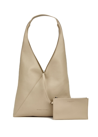 Brunello Cucinelli Kadın Krem Deri Çanta Beyaz Eu Brunello Cucinelli Kadın Krem Deri Çanta Beyaz Eu