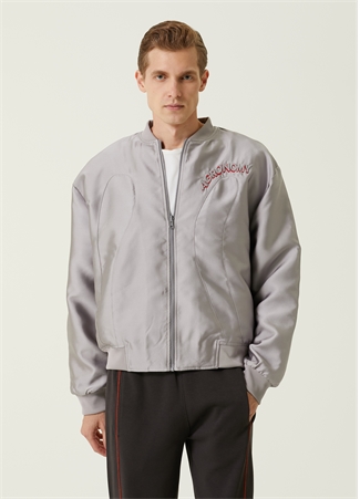 Urban Theory Gri Dik Yaka Çift Taraflı Bomber Ceket S EU Urban Theory Gri Dik Yaka Çift Taraflı Bomber Ceket S EU