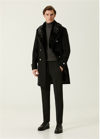 Network Erkek Jogger Fit Siyah Pantolon 48-6N EU