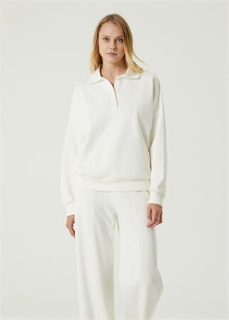 The Row Kadın Ekru Polo Yaka Triko Bej M EU