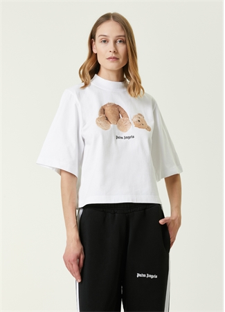 Palm Angels Kadın Teddy Bear Beyaz Baskılı T-shirt XS EU Palm Angels Kadın Teddy Bear Beyaz Baskılı T-shirt XS EU
