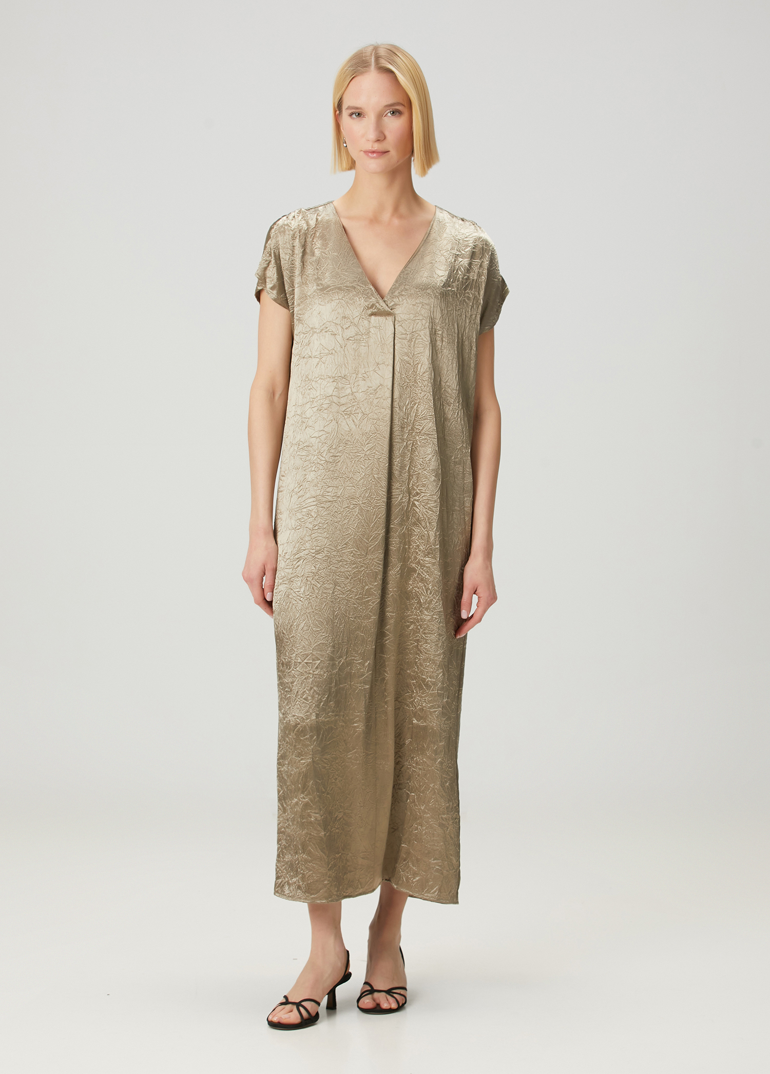 Beymen Collection - Green Crinkle Maxi Dress