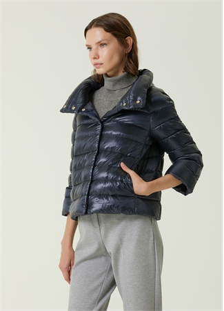 Herno Kadın Sofia Mavi Dik Yaka Puff Mont 44 IT Herno Kadın Sofia Mavi Dik Yaka Puff Mont 44 IT