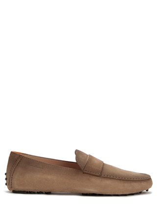 Santoni Erkek Kahverengi Süet Driver 0.5 UK Santoni Erkek Kahverengi Süet Driver 0.5 UK
