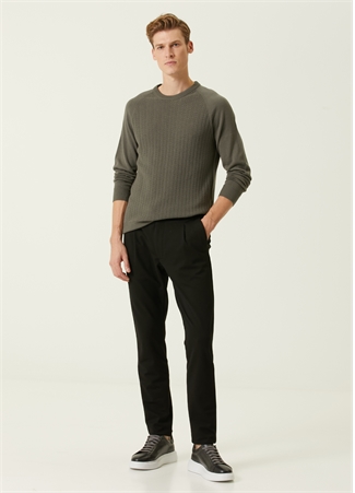 Beymen Collection Erkek Siyah Beli Kordonlu Jersey Pantolon 50 IT Beymen Collection Erkek Siyah Beli Kordonlu Jersey Pantolon 50 IT