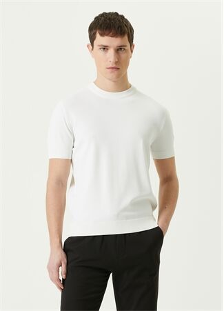 Academia Erkek Beyaz Kısa Kollu Triko XS EU