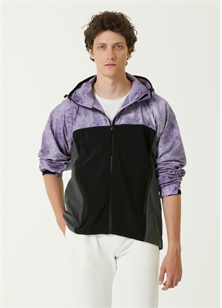 John Elliott Erkek Mor Kapüşonlu Batik Desenli Garnili Mont L EU John Elliott Erkek Mor Kapüşonlu Batik Desenli Garnili Mont L EU