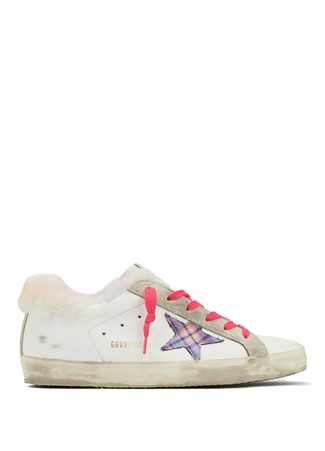 Golden Goose Kadın Superstar Pembe Beyaz Deri Sneaker 35 EU Golden Goose Kadın Superstar Pembe Beyaz Deri Sneaker 35 EU