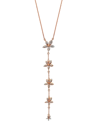 Bee Goddess Kadın Apple Seed Pırlantalı Altın Rengi Kolye Pembe EU Bee Goddess Kadın Apple Seed Pırlantalı Altın Rengi Kolye Pembe EU