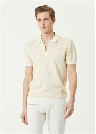 Beymen Club Erkek Sarı Polo Yaka Armürlü Kısa Kollu Triko S Beymen Club Erkek Sarı Polo Yaka Armürlü Kısa Kollu Triko S