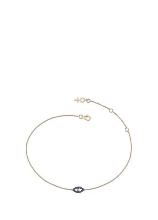 Her Story Kadın Göz Detaylı Altın Rengi Bileklik Pembe EU