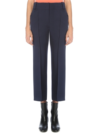 Fendi Kadın Lacivert Bootcut Gabardin Yün Pantolon 42 IT Fendi Kadın Lacivert Bootcut Gabardin Yün Pantolon 42 IT