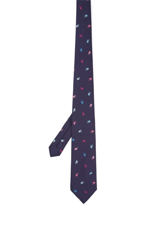 Etro Erkek Lacivert Logolu İpek Kravat EU Etro Erkek Lacivert Logolu İpek Kravat EU