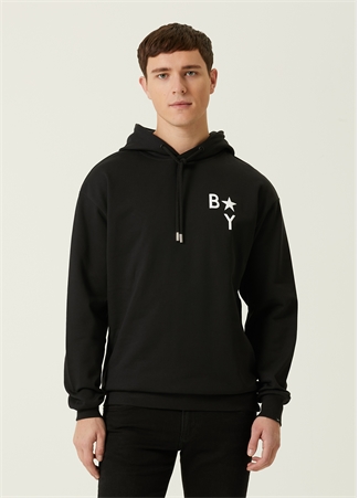 Boy London Erkek Siyah Kapüşonlu Kontrast Logolu Sweatshirt S EU Boy London Erkek Siyah Kapüşonlu Kontrast Logolu Sweatshirt S EU