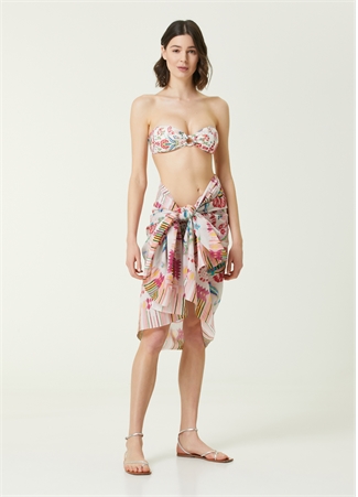 Etro Kadın Pembe Şal Desenli Pareo Yeşil Eu