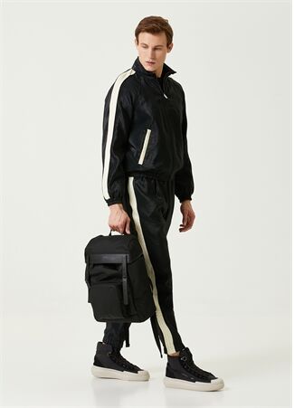 Erkek Siyah Beli Kordonlu Jogger Pantolon 48 IT