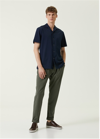 Beymen Collection Erkek Haki Normal Bel Çift Pilili Spor Pantolon 58 IT Beymen Collection Erkek Haki Normal Bel Çift Pilili Spor Pantolon 58 IT