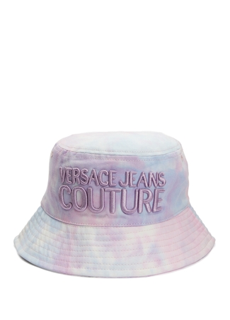 Versace Jeans Couture Kadın Mor Batik Desenli Logolu Şapka S Eu
