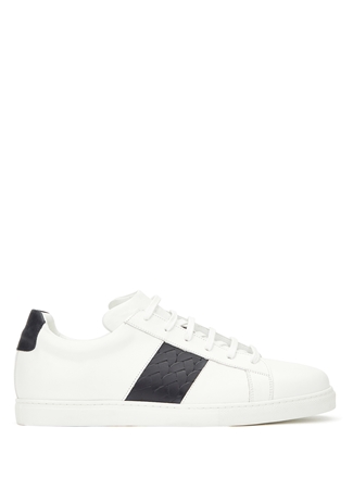 Beymen Erkek Beyaz Lacivert Deri Sneaker 43 EU Beymen Erkek Beyaz Lacivert Deri Sneaker 43 EU
