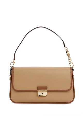 Michael Kors Kadın Bradshaw Small Camel Deri Omuz Çantası Kahverengi EU