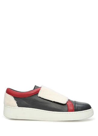 Palzileri Lab Erkek Lacivert Kalın Bant Detaylı Deri Ayakkabı 43 EU