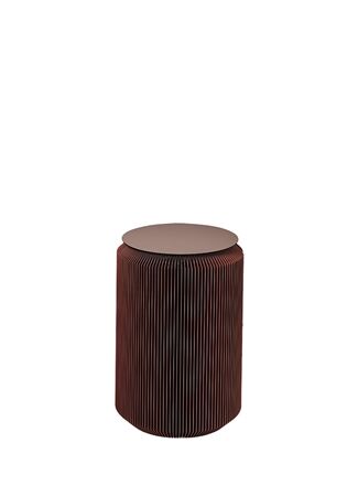 Broste Copenhagen Pam Kahverengi Silindir Formlu Sehpa