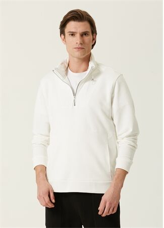 Network Erkek Comfort Fit Ekru Sweatshirt Bej S EU