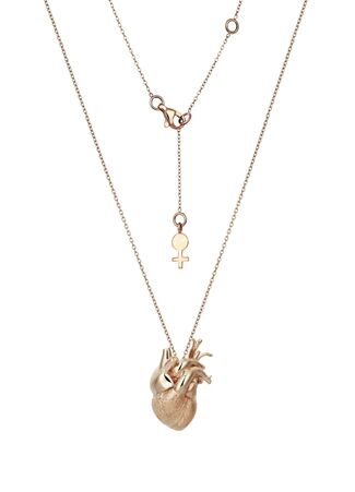 Her Story Kadın Altın Rengi Kolye Kırmızı EU