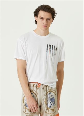 Amiri Erkek Beyaz Logo Detaylı T-shirt S Eu Amiri Erkek Beyaz Logo Detaylı T-shirt S Eu