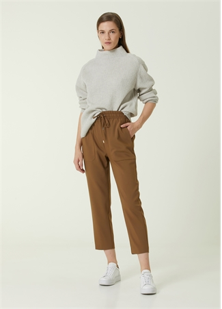 Beymen Club Kadın Camel Aplike Cepli Pijama Pantolon Kahverengi 34