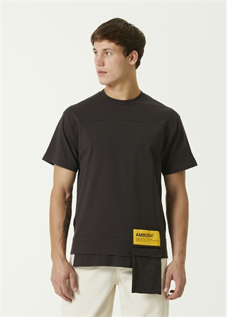 Ambush Erkek Siyah Logo Detaylı Cepli T-shirt Kahverengi S EU Ambush Erkek Siyah Logo Detaylı Cepli T-shirt Kahverengi S EU