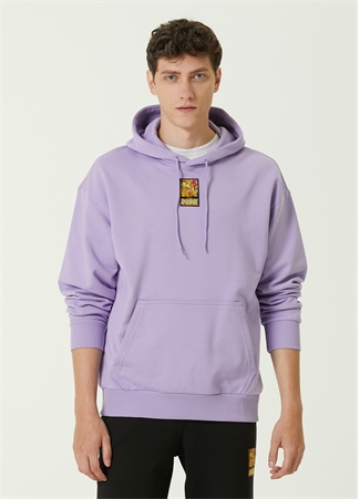 Puma Erkek X Britto Lila Logolu Kapüşonlu Sweatshirt Mor L EU