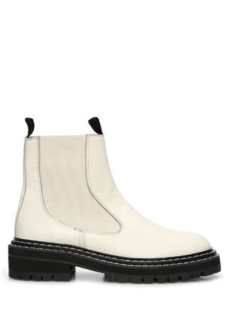 Beymen Club Kadın Ekru Dikiş Detaylı Deri Bot Bej 38