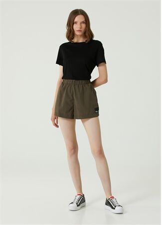 Camilla and Marc Kadın Haki Beli Lastikli Şort 6 US