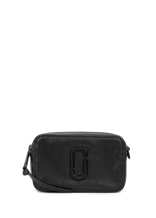 Marc Jacobs (The) Kadın Softshot Siyah Logolu Deri Omuz Çantası EU