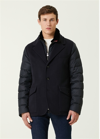 Kiton Erkek Lacivert İç Yaka Detaylı Dış Ceket 54 IT Kiton Erkek Lacivert İç Yaka Detaylı Dış Ceket 54 IT