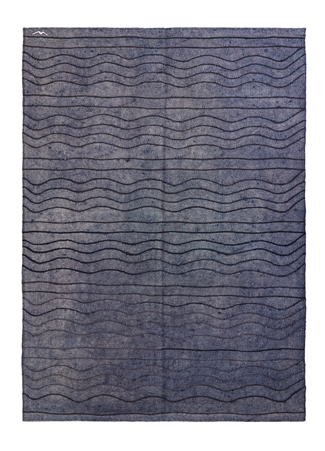 Dhoku Gri Geometrik Çizgi Desenli Yün Kilim Çok Renkli Dhoku Gri Geometrik Çizgi Desenli Yün Kilim Çok Renkli