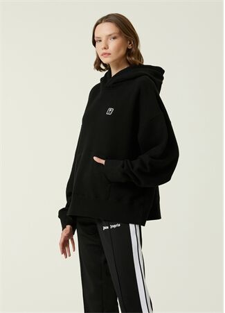 Palm Angels Kadın Siyah Kapüşonlu Sweatshirt S EU Palm Angels Kadın Siyah Kapüşonlu Sweatshirt S EU