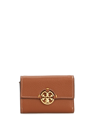 Tory Burch Kadın Miller Medium Taba Logolu Deri Cüzdan Turuncu EU Tory Burch Kadın Miller Medium Taba Logolu Deri Cüzdan Turuncu EU