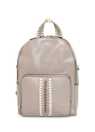 Rossea Kadın Shebo Bej Deri Sırt Çantası Eu