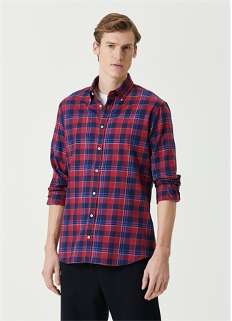 Beymen Collection Erkek Custom Fit Kırmızı Ekoseli Gömlek 38 IT Beymen Collection Erkek Custom Fit Kırmızı Ekoseli Gömlek 38 IT