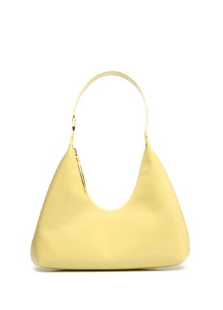 By Far Kadın Sarı Deri Omuz Çantası EU