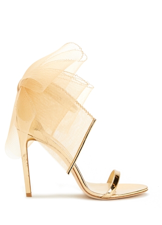 Jimmy Choo Kadın Gold Fiyonk Detaylı Deri Gece Ayakkabısı Altın Rengi 36 EU Jimmy Choo Kadın Gold Fiyonk Detaylı Deri Gece Ayakkabısı Altın Rengi 36 EU